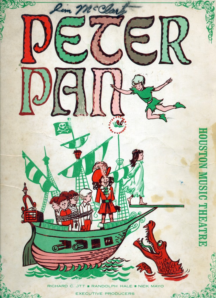 Peter Pan Program Cover | Pastor Jim McClarty's videos, music, and ...
