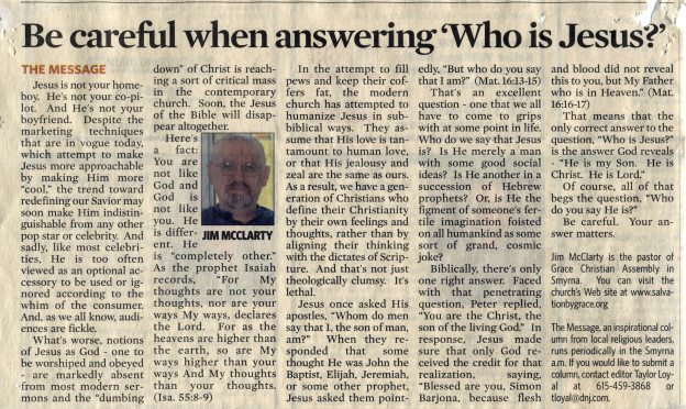 Local News Articles From Years Past | Pastor Jim McClarty's videos ...